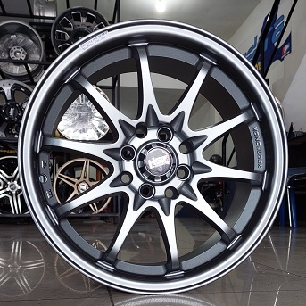 Jual velg mobil xenia ring 16 HSR HIROSHIMA grey baut 4 cocok di Xenia Avanza mobilio Ignis ...