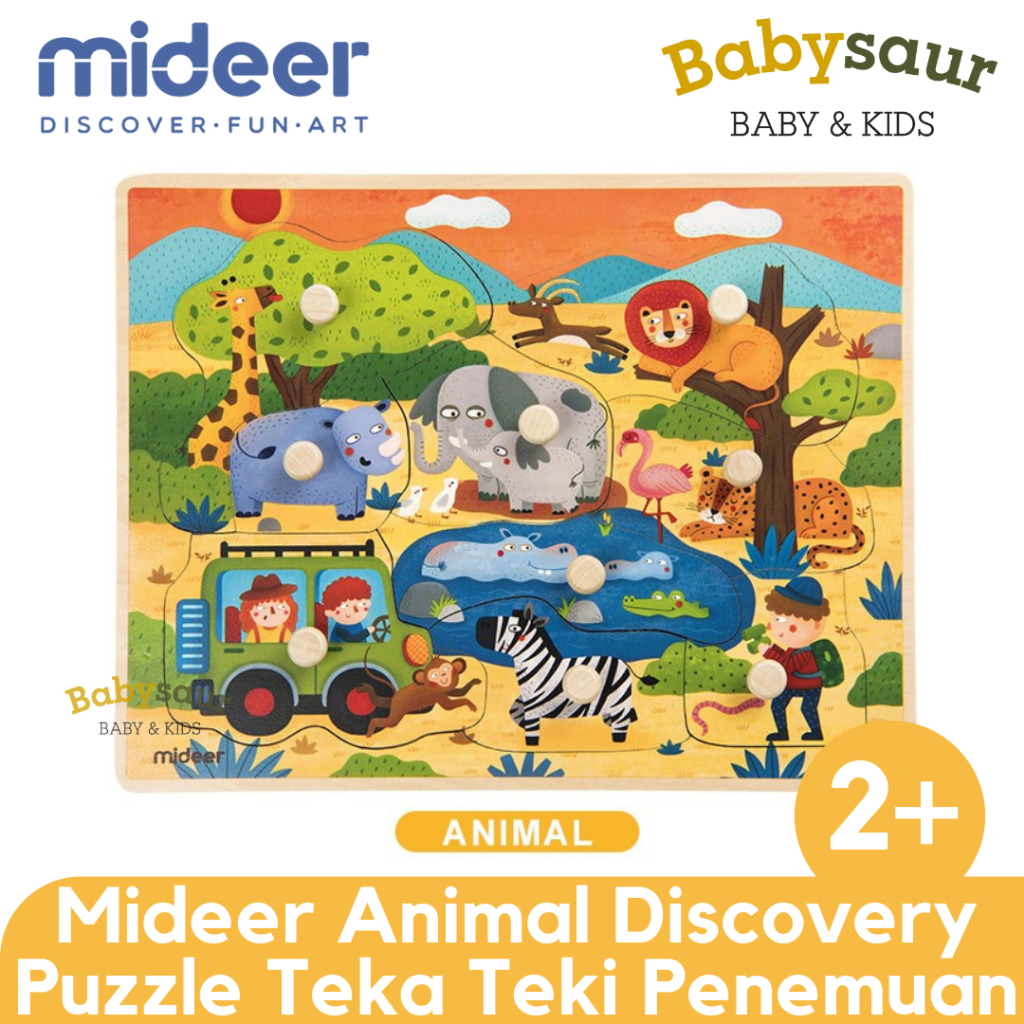 Jual Mideer Animal Discovery Wooden Puzzle - Puzzle Kayu Mainan Edukasi ...
