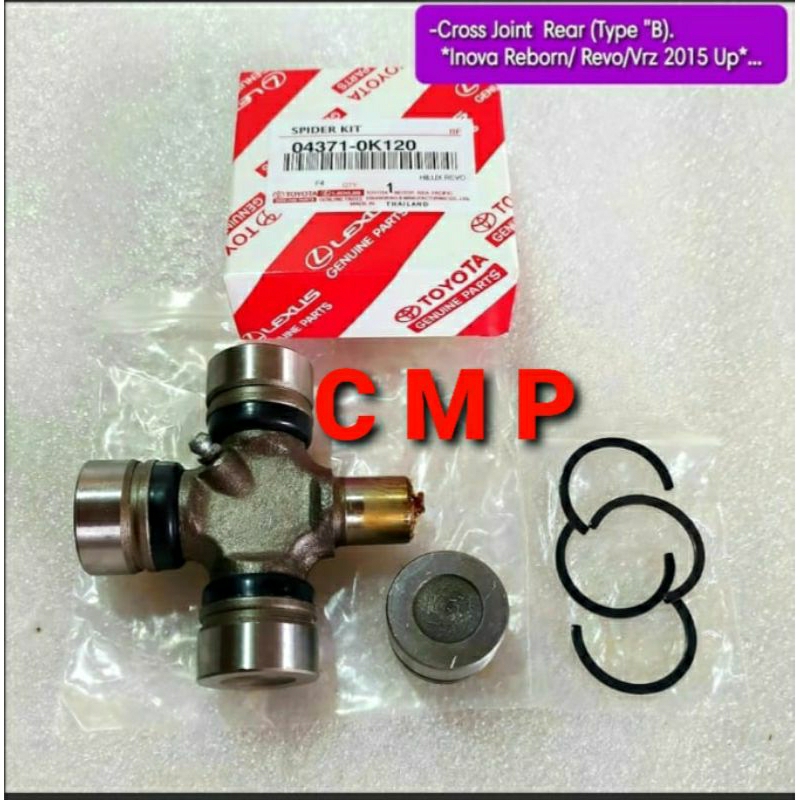 Jual CROSS JOINT KOPEL SPIDER KIT SEAL LUAR HILUX REVO/INNOVA REBORN/FORTUNER VRZ 2015-UP 04371 ...