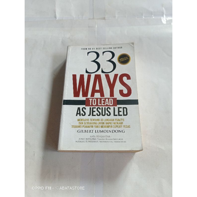 Jual BUKU 33 WAYS TO LEAD AS JESUS LED GILBERT LUMOINDONG | Shopee ...