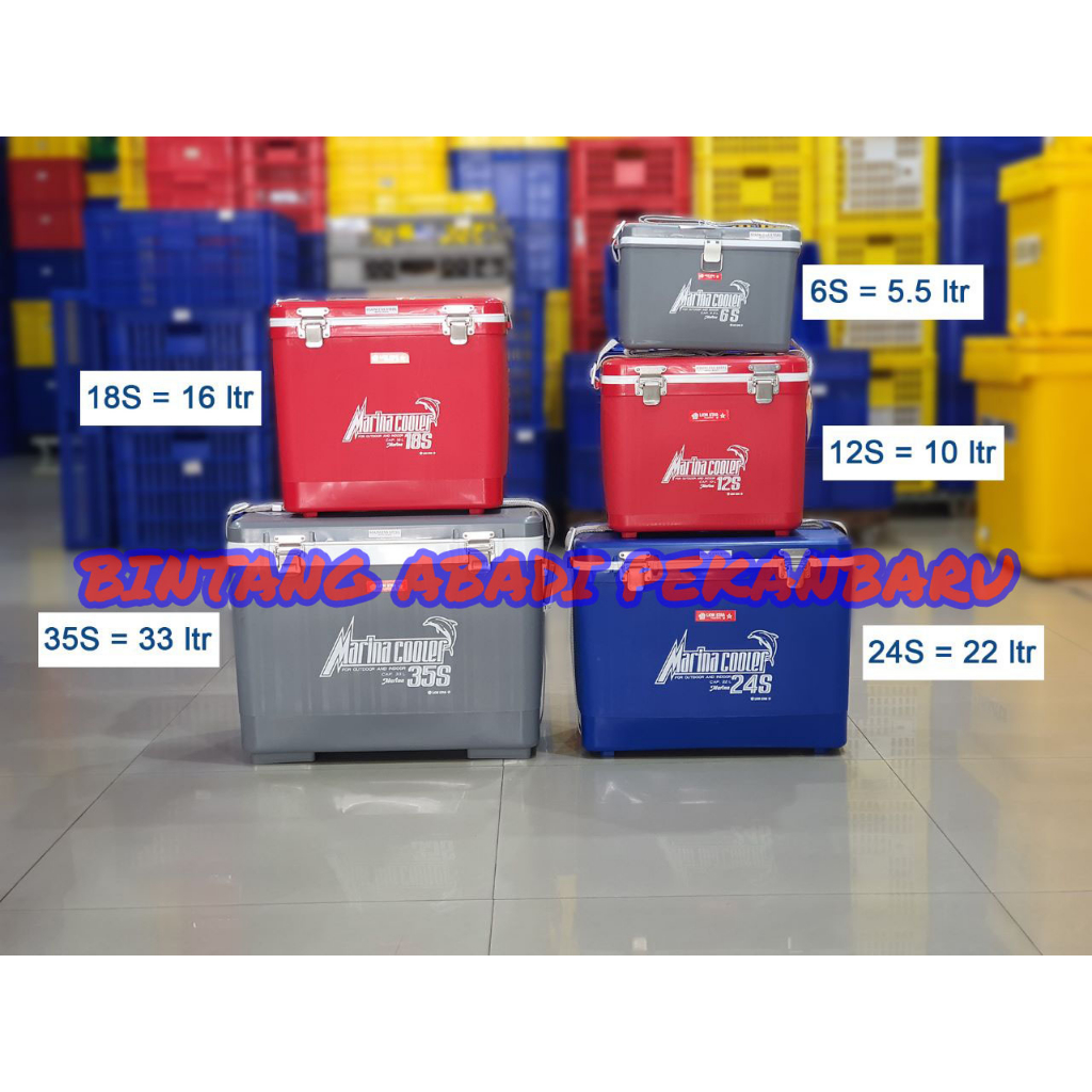 Jual Lion Star Cooler Box Marina 6S 12S 18S 24S 35S Antartica 45L 55L ...