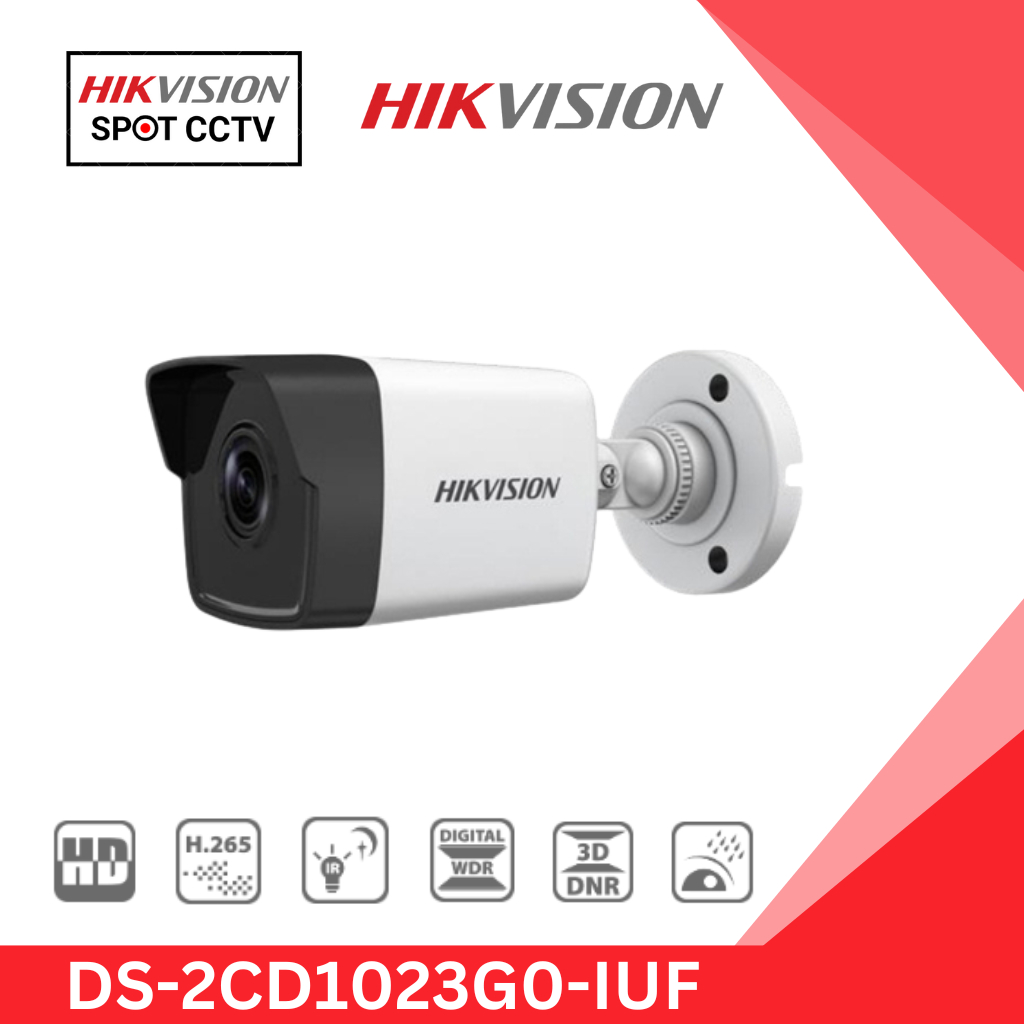 Jual HIKVISION - IP CAM CCTV OUTDOOR 2MP / DS-2CD1023G0-IF | Shopee ...