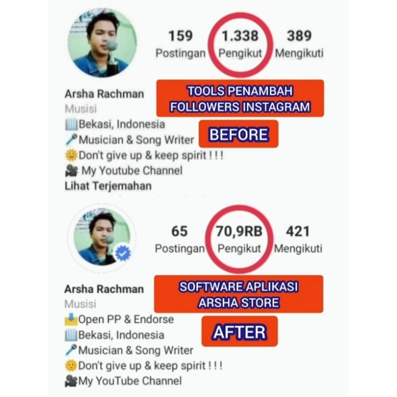 Jual SOFTWARE APLIKASI PENAMBAH FOLLOWERS IG MURAH | Shopee Indonesia