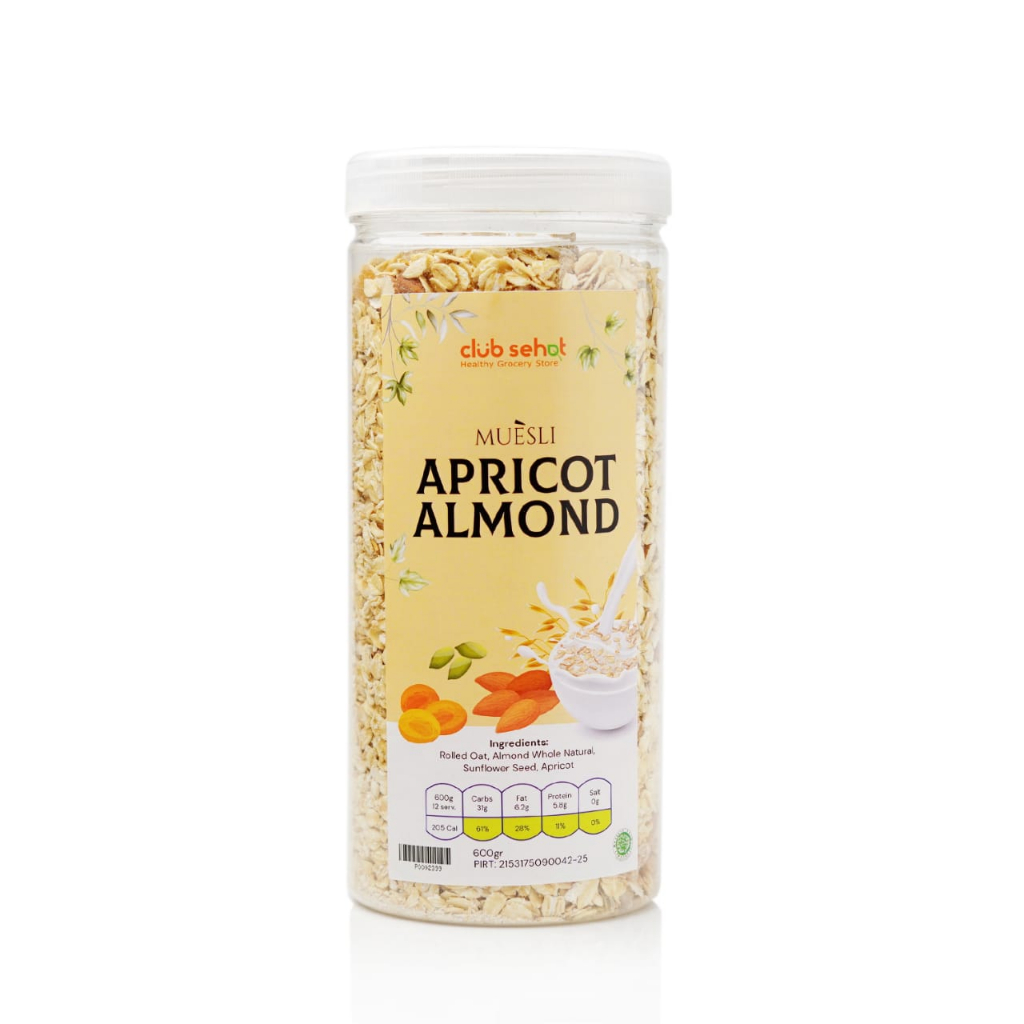 Jual Club Sehat - Instant Oatmeal Apricot Almond 500Gr | Shopee Indonesia