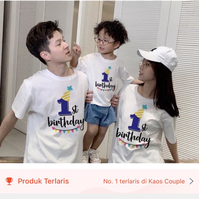 Jual Kaos Couple/Keluarga - ULTAH/BIRTHDAY - T-Shirt S/M/L/XL/XXL BIG ...