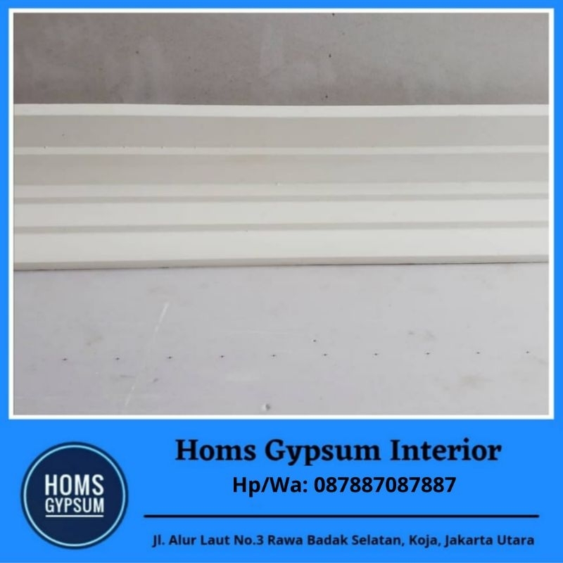 Jual List Gypsum Polos Minimalis Siku Garis 10cm | Shopee Indonesia