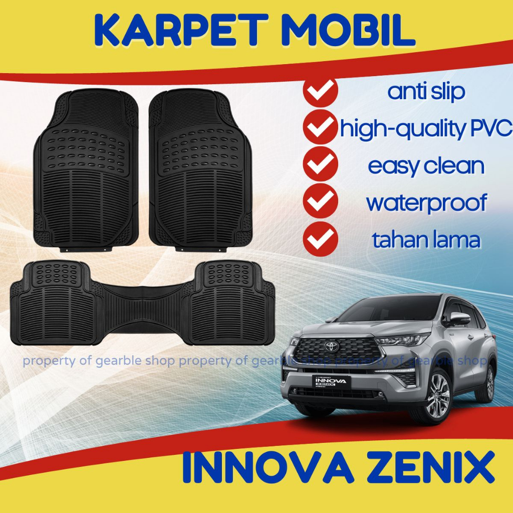 Jual Karpet Mobil Innova Zenix Alas Lantai Dasar Car Mats Karet PVC ...
