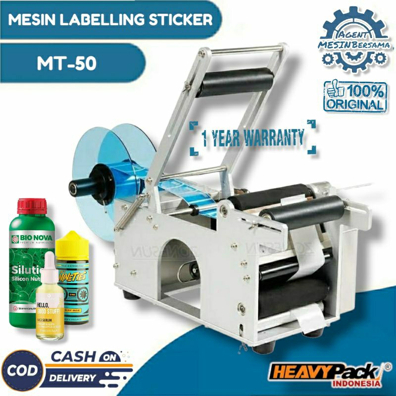 Jual Mesin Labelling Sticker Botol MT-50 Mesin Tempel Sticker Label ...