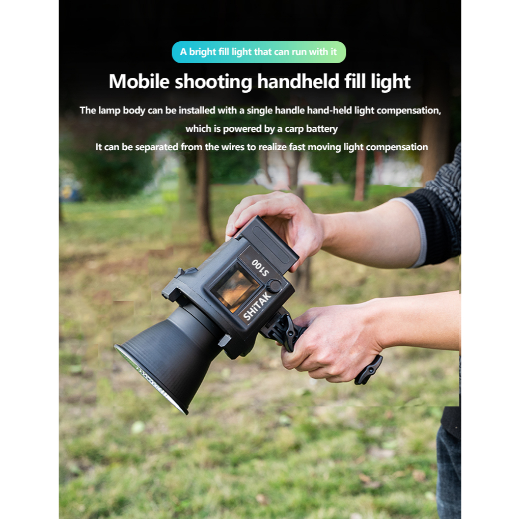 Jual Lampu Flash Studio Outdoor Fill Light Genggam 2 in 1 Color 60W ...