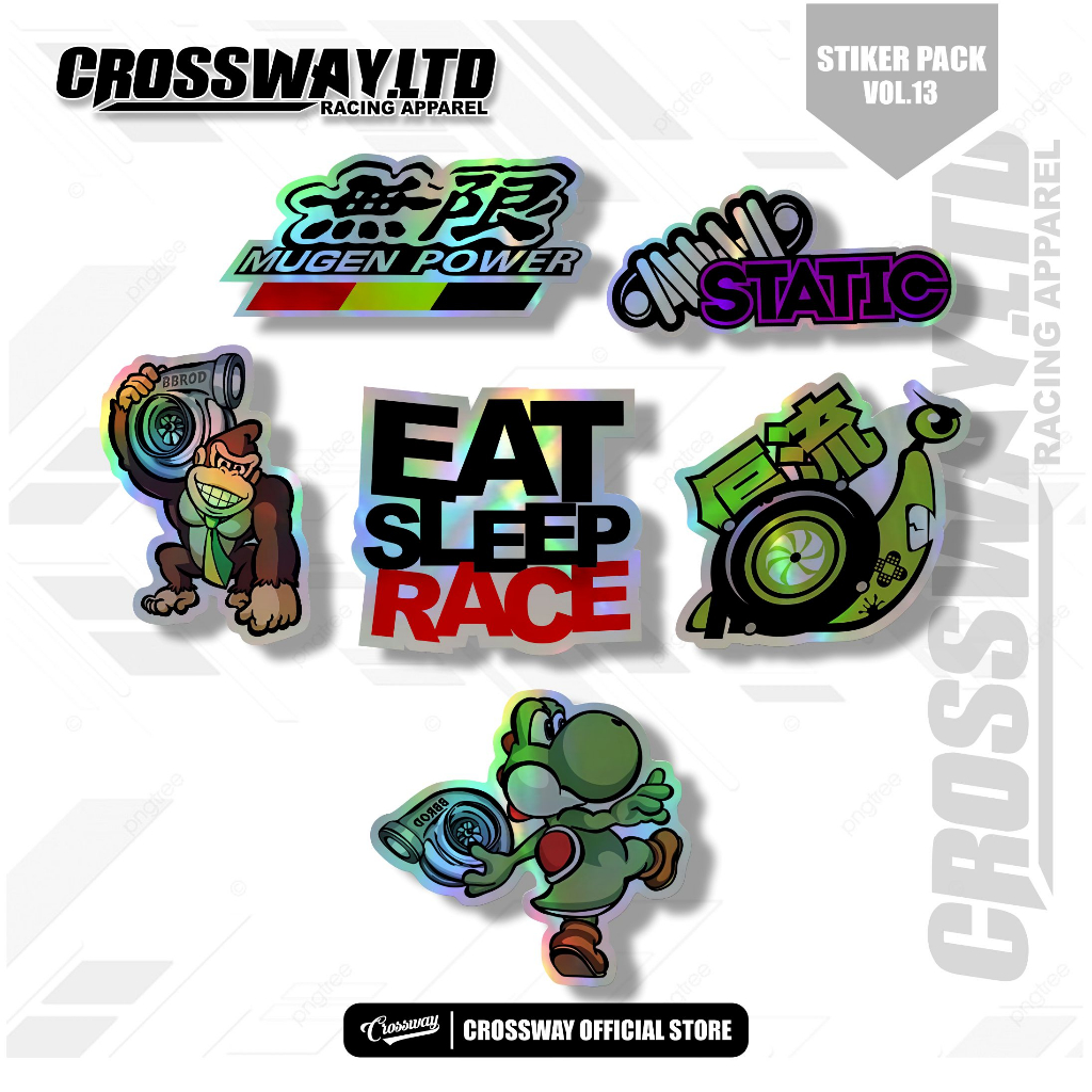 Jual STIKER PACK TURBO POWER PRINTCUT, STICKER MOBIL DIESEL ISI 6 PCS ...
