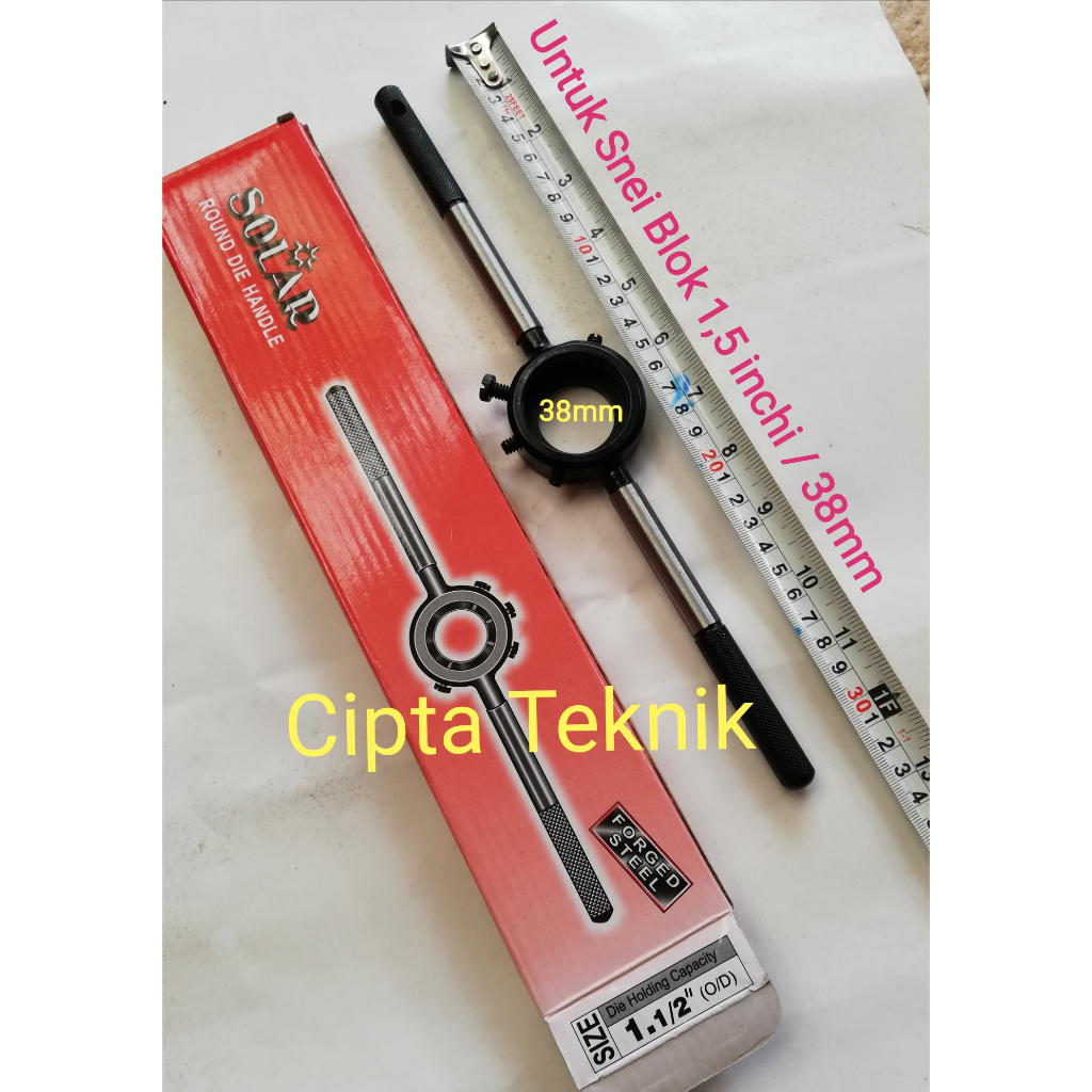 Jual Gagang Snei Solar 38mm Stang Round Dies 1,5 inchi Die Handle 38 mm ...