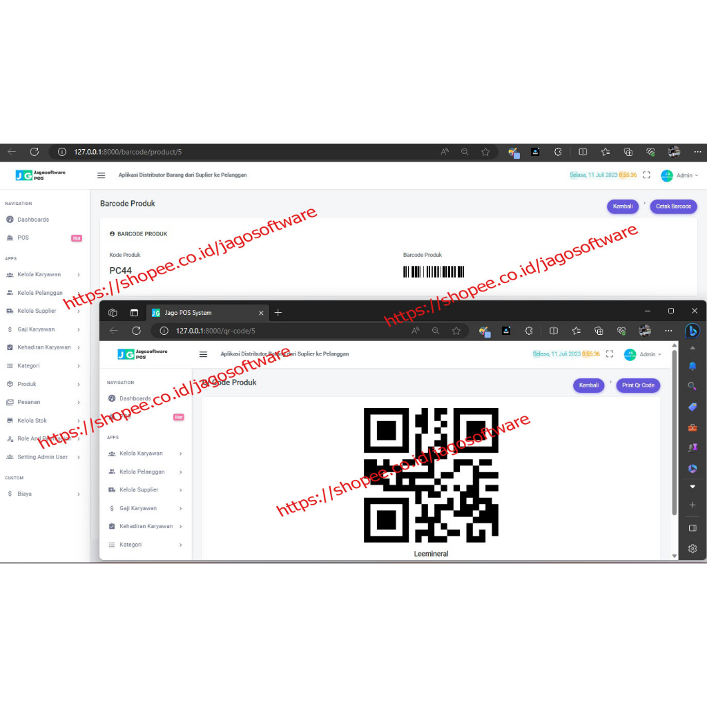 Jual Source Code Aplikasi Distributor Barang dari Suplier ke Pelanggan Laravel 9 Barcode & Qr ...