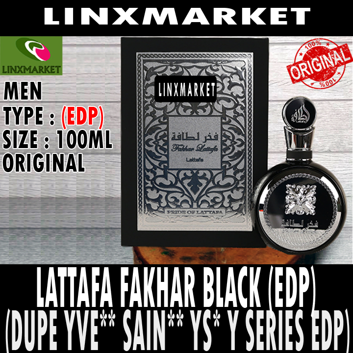 Jual ORIGINAL LATTAFA FAKHAR BLACK FOR MEN (EDP) 100ML (CLONE YSL Y EDP ...