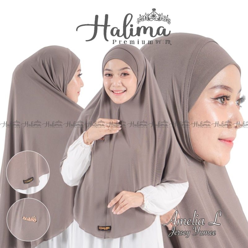 Jual HALIMA _ hijab instant AMELIA + INER size L | Shopee Indonesia