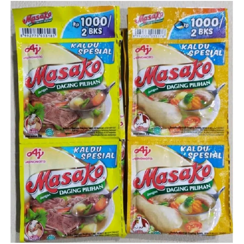 Jual MASAKO PENYEDAP RASA RENCENG ISI 12 X 8,5GR // BUMBU KALDU BUBUK ...