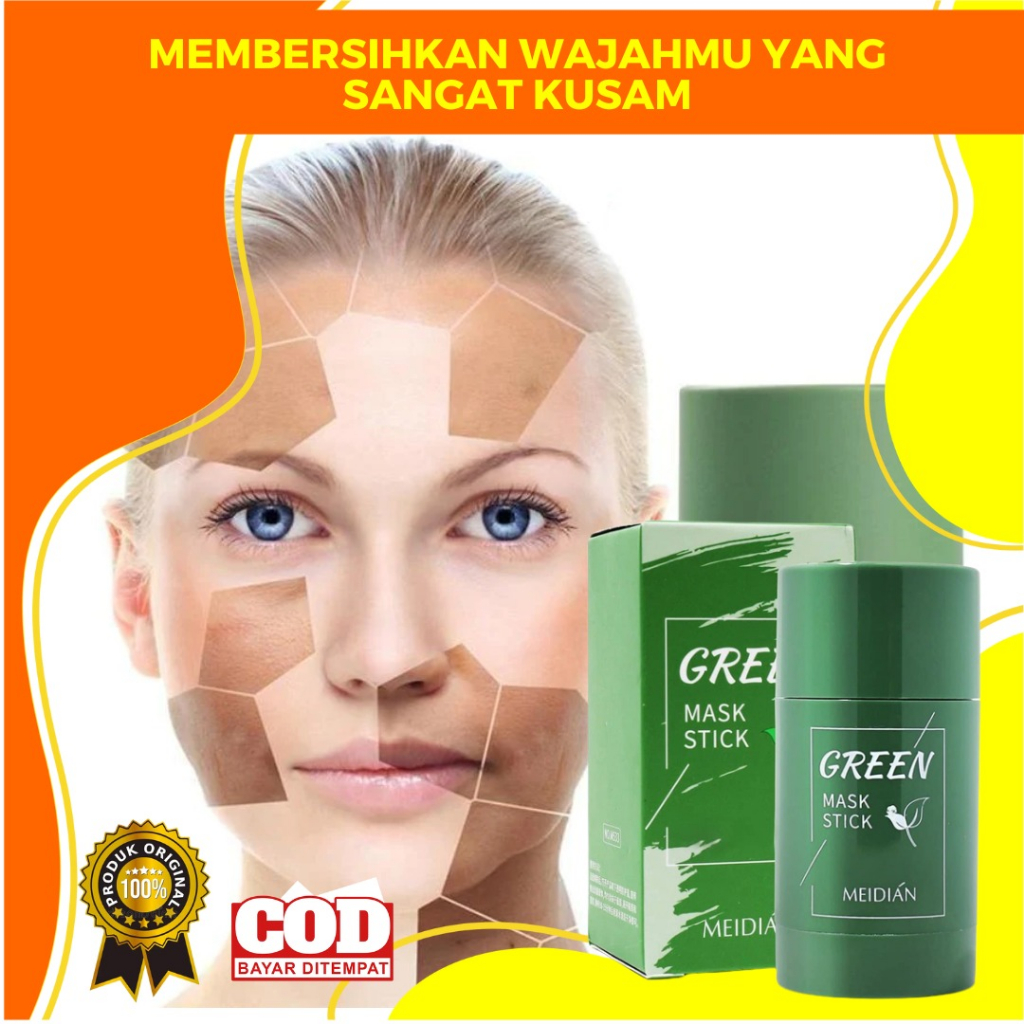 Jual Green Mask Stick Original 100% / Meidian Green Mask Stick / Masker ...