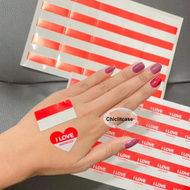 Jual Stiker pipi bendera merah putih/sticker dirgahayu RI kemerdekaan ...