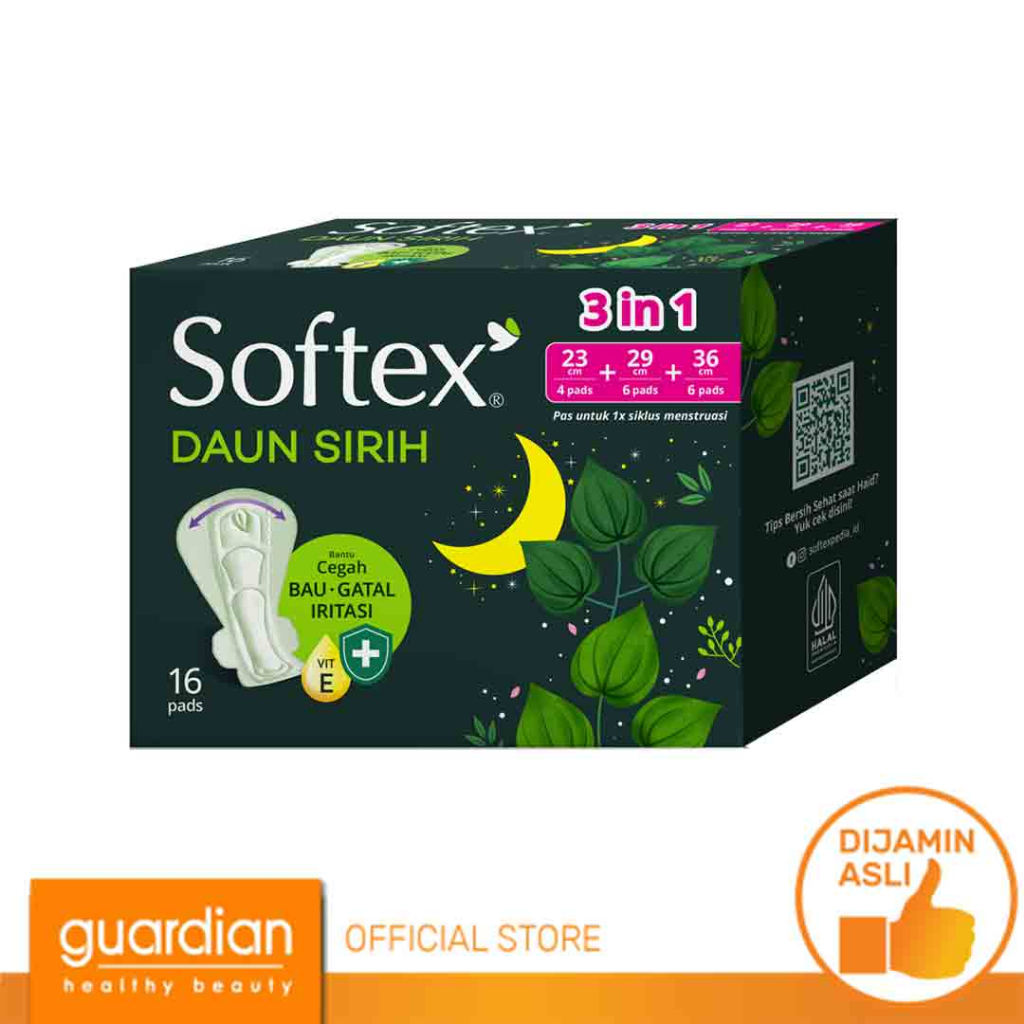 Jual SOFTEX Daun Sirih 3In1 16 Pcs | Shopee Indonesia