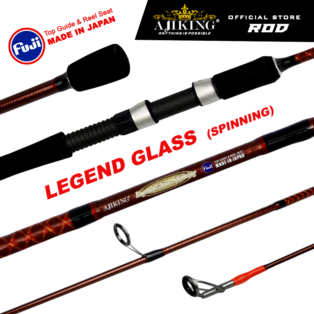 Jual AJIKING LEGEND GLASS JORAN SPINNING FUJI JAPAN (TOP GUIDE & REEL ...