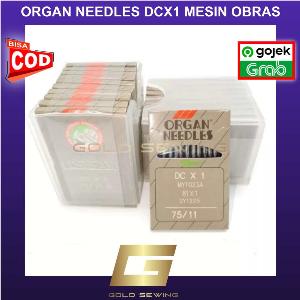 Jual Jarum Organ DC X 1 DCx1 Original Japan Needles Mesin Jahit Obras ...