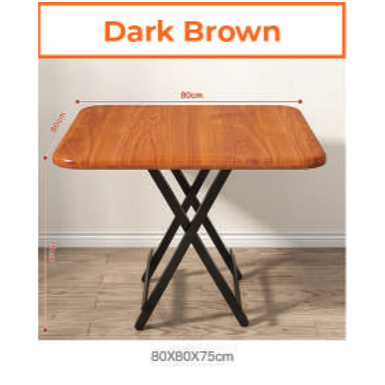 Jual Meja Lipat Ukuran 80x80x75 / Meja Makan Lipat / Meja Lipat Kayu / Meja Makan Portable ...