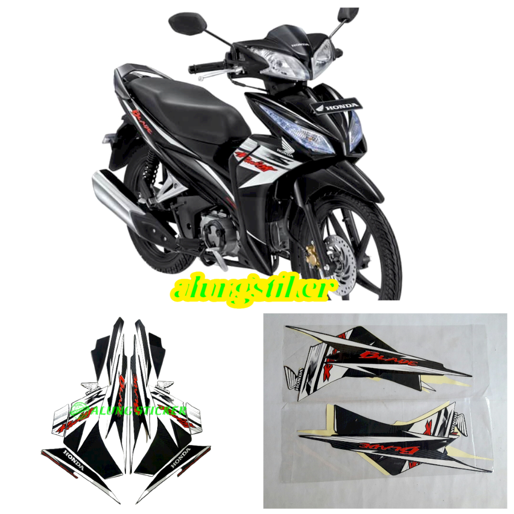 Jual STIKER STRIPING LIS LES BODY MOTOR HONDA BLADE RACING TAHUN 2013 R ...
