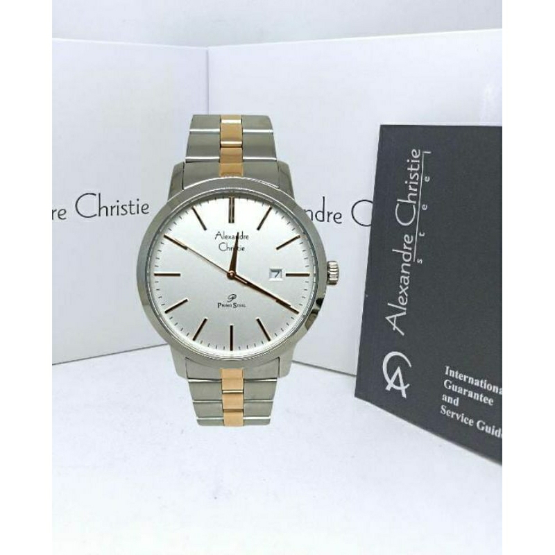 Jual Jam Tangan Pria Alexandre Christie 1007 AC1007 AC 1007 Tali Besi ...
