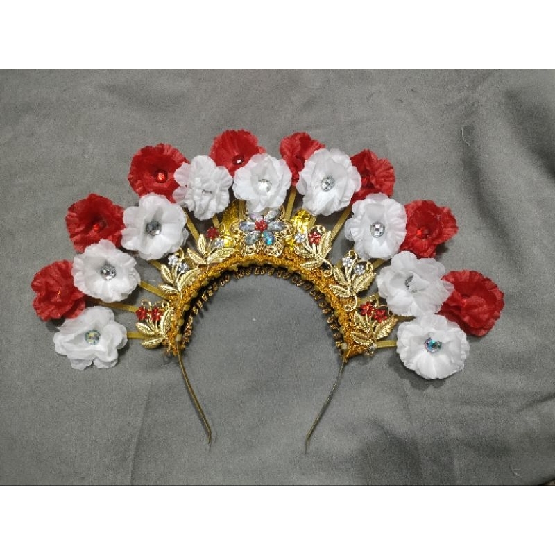 Jual bando merah putih / mahkota merah putih / aksesoris merah putih ...