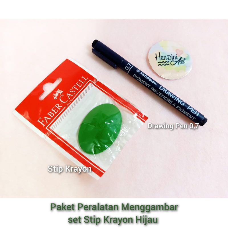 Jual Drawing Pen 0, 7mm Buat Sket Gambar Dan Penghapus Krayon Faber ...