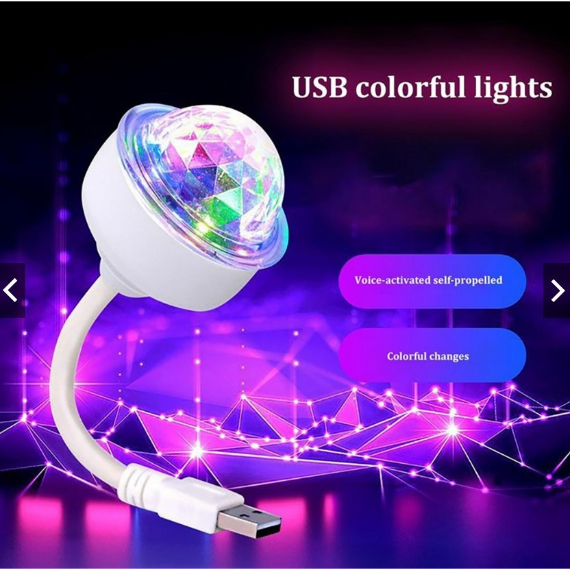 Jual Lampu Small Magic Ball LED/ lampu Bola Disko kristal Mini USB ...