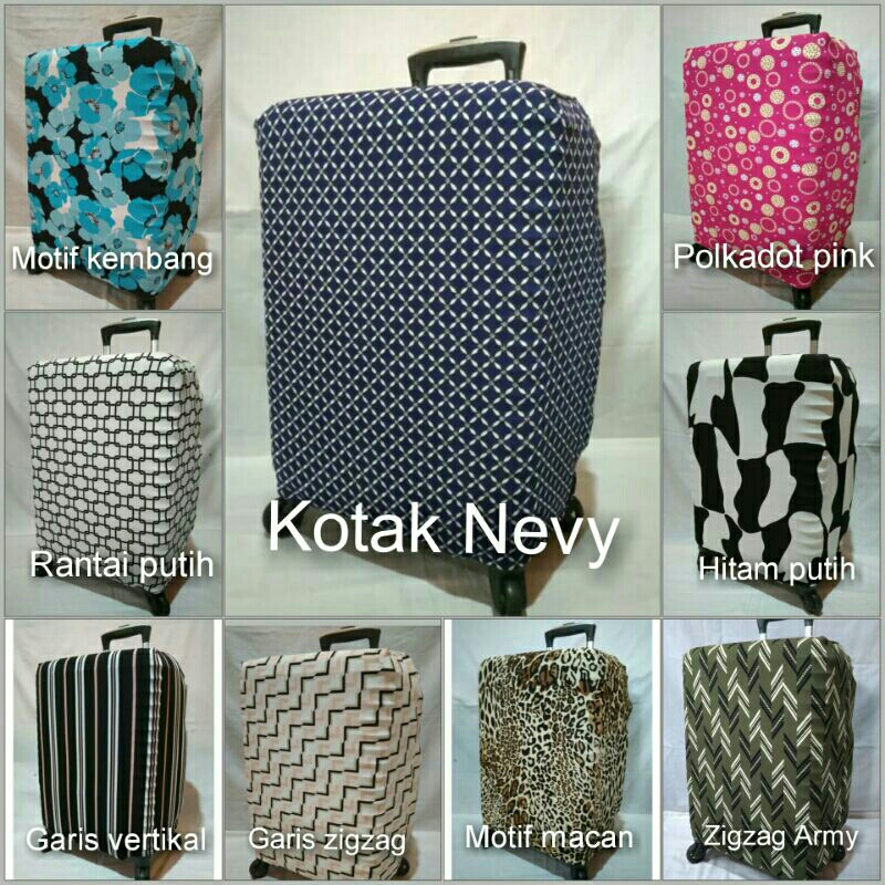 Jual caver koper /sarung koper motif elastis / tersedia untuk koper 18 ...