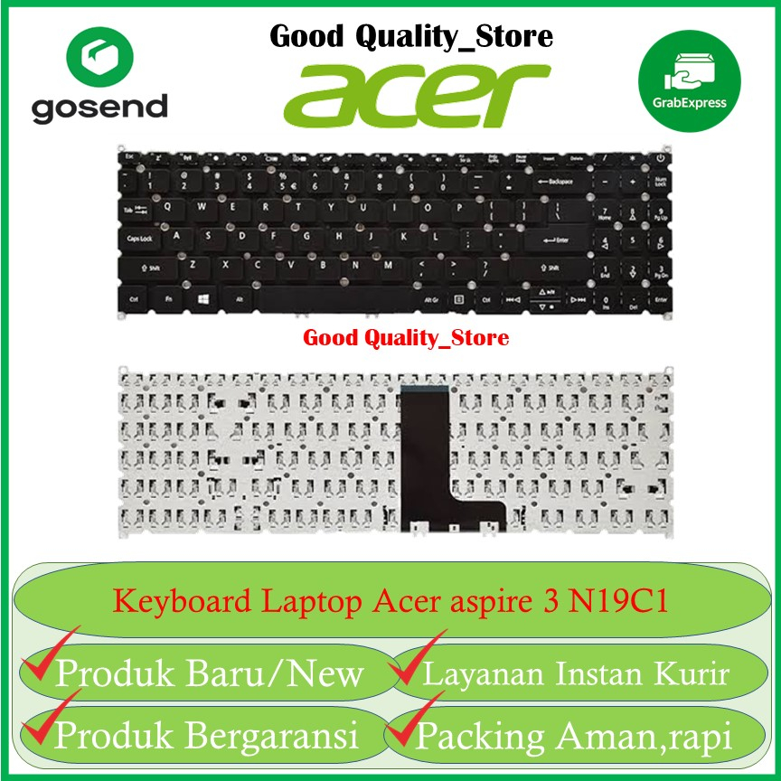 Jual Keyboard Acer Aspire 3 A315-42 A315-54 N19C1 A315-54G A315-55 A315 ...