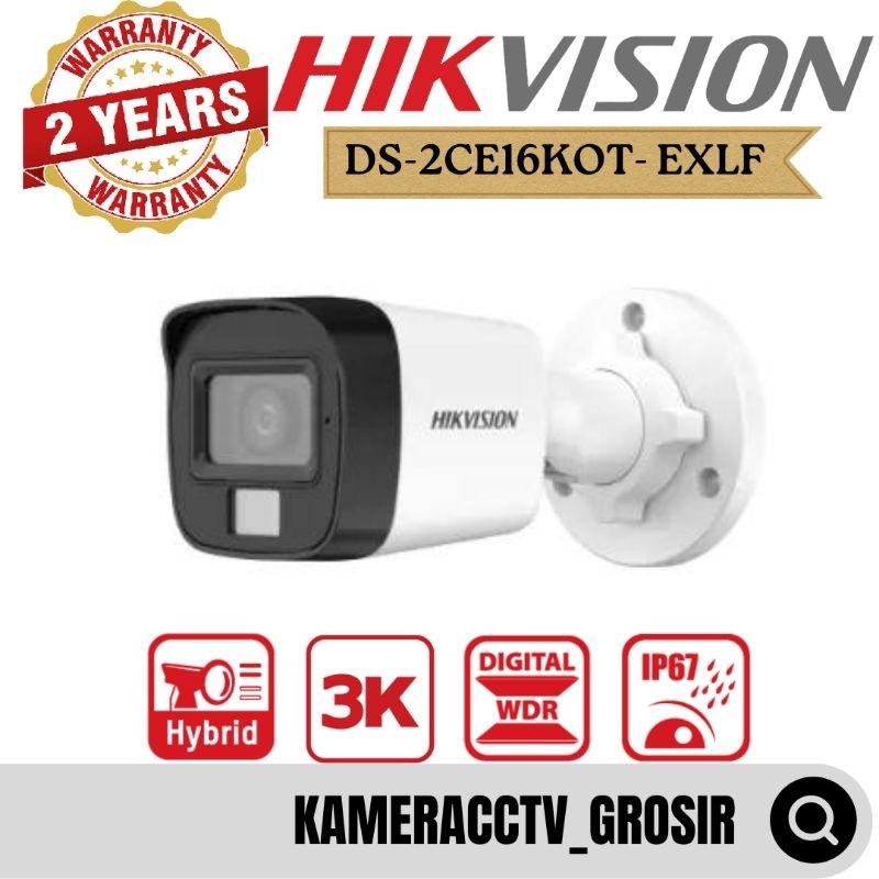 Jual KAMERA CCTV OUTDOOR 5MP 3K HIKVISION DS-2CE16KOT-EXLF BODY BESI | Shopee Indonesia