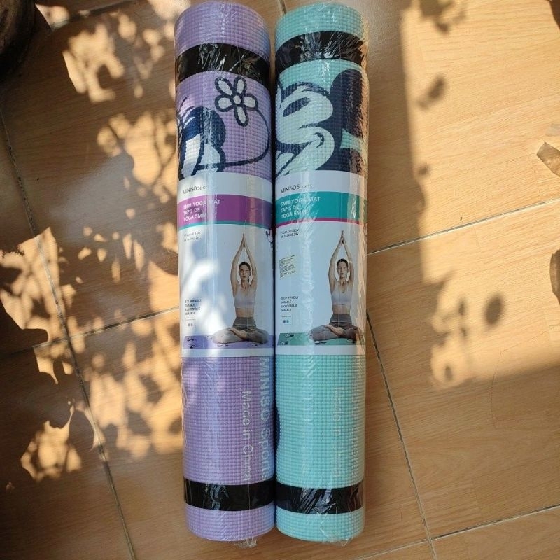 Jual MINISO MICKEY MOUSE 5MM YOGA MAT ALAS YOGA MATRAS WORK OUT TEBAL ...