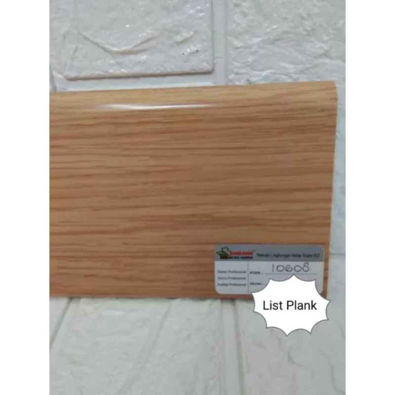 Jual plin PVC / plint pvc / list plank pvc isi 2.4 meter | Shopee Indonesia