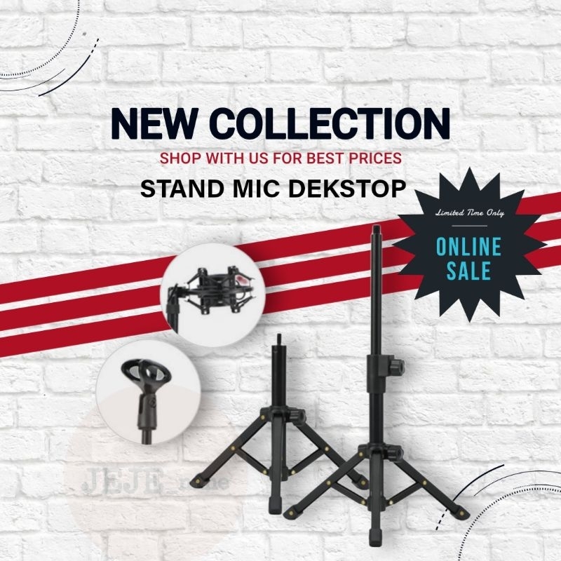 Jual Stand mic kondensor universal IMPORT - stand mic meja shockproof ...