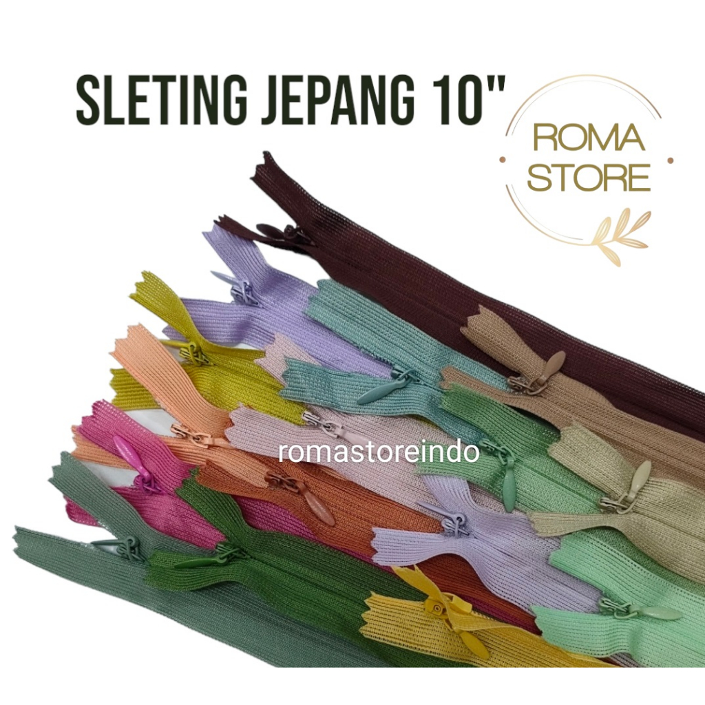 Jual Sleting / Resleting Jepang Warna 10"/ 25 CM | Harga/ Lusin ...