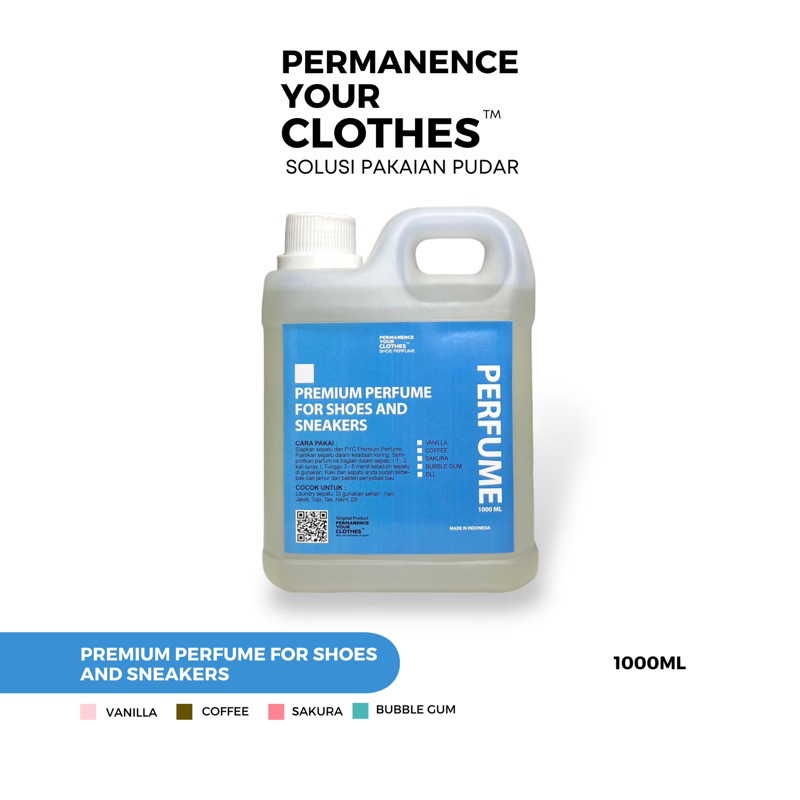 Jual Permanence Your Clothes - Parfum Sepatu Jaket Tas 1 Liter 1000mL ...