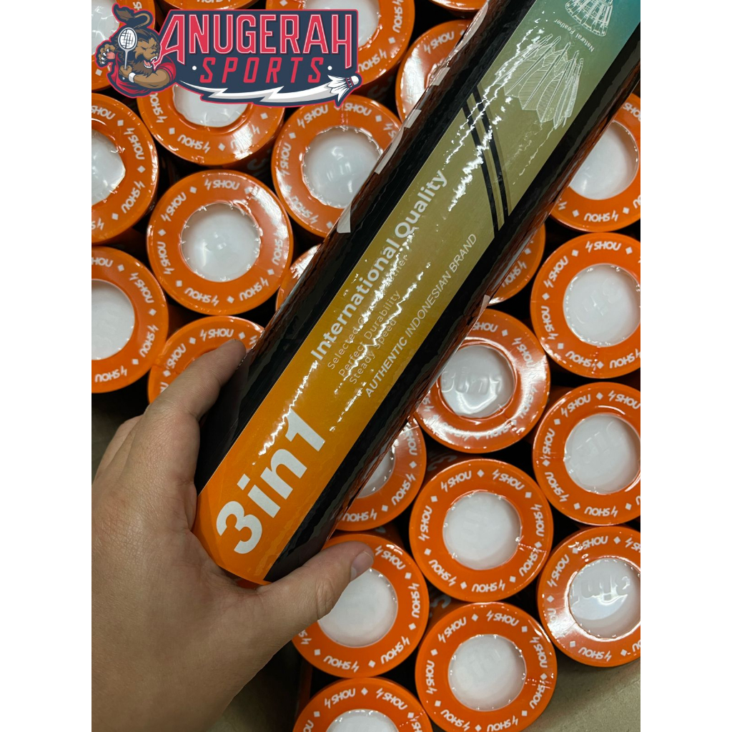 Jual Shuttlecock / Kok Bulutangkis Badminton SHOU 3in1 ORIGINAL ...
