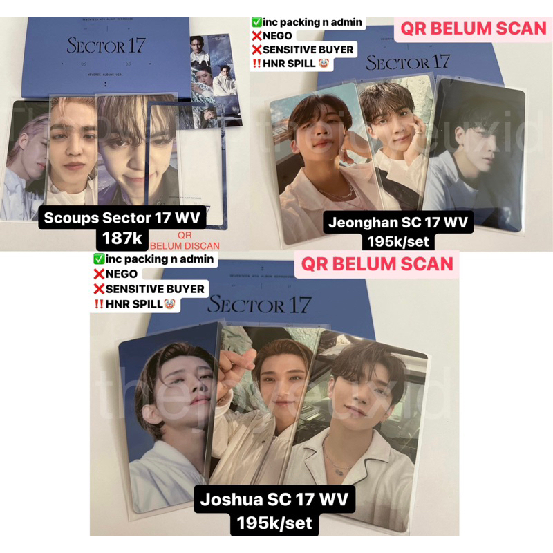 Jual [WAJIB BACA DESKRIPSI] ALBUM SEVENTEEN SECTOR 17 WEVERSE SCOUPS JEONGHAN JOSHUA HOSHI SET ...