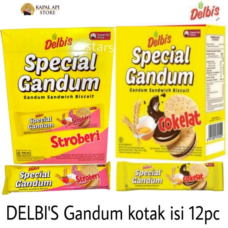Jual Delbis Gandum Biskuit isi 12pc/kotak | Shopee Indonesia