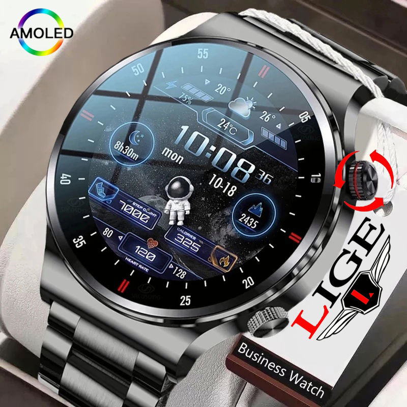 Jual LIGE Asli Jam pintar Pria Layar Sentuh Penuh Olahraga Tahan Air ...
