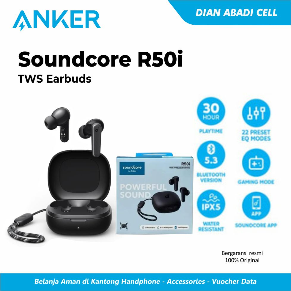 Jual Earbuds TWS Anker Soundcore R50i | Shopee Indonesia