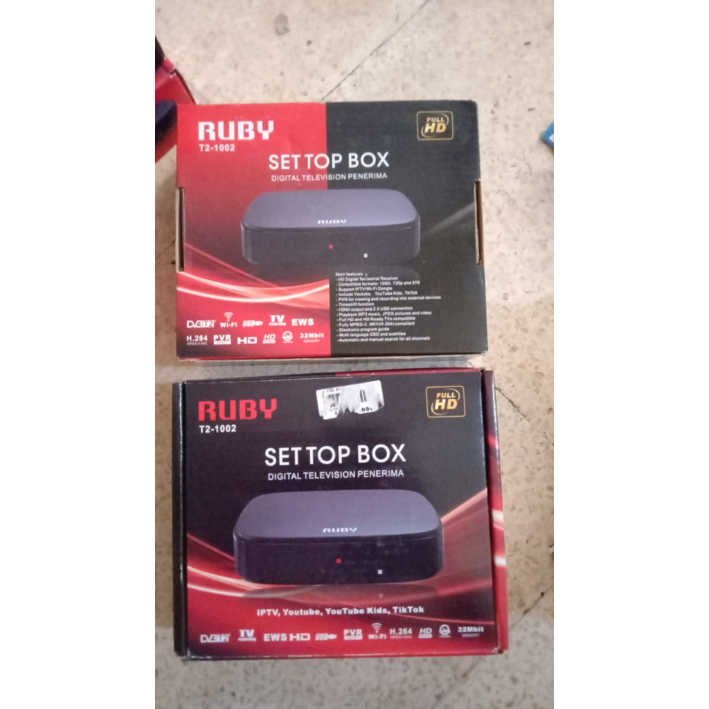 Jual SET TOP BOX STB RUBY T2-1002 TV DIGITAL | Shopee Indonesia