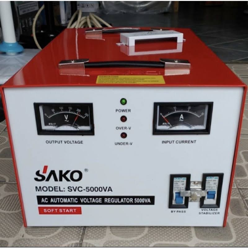 Jual SAKO STABILIZER SAKO SVC 5000 VA 5000 WATT SAKO STABIL SAKO 5000 WATT STABILIZER 5000 WATT ...