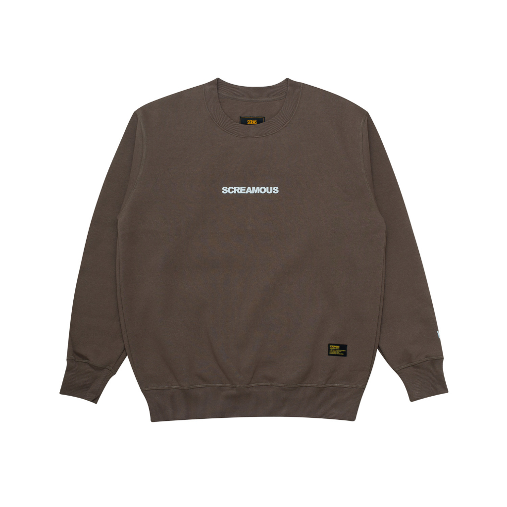 Jual Screamous Sweater Pria Crewneck LEGEND TINY ON WHITE WALNUT ...