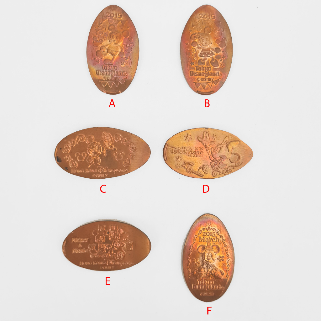 Jual Souvenir Magnet Coin Koin Penny Besi Metal Tokyo Disney Disneyland ...