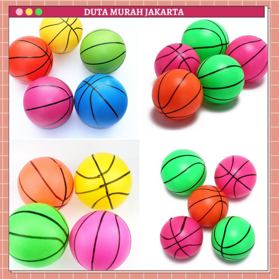 Jual Mainan Bola Basket 6inch Mainan Bola Basket Anak Karet DMJ ...