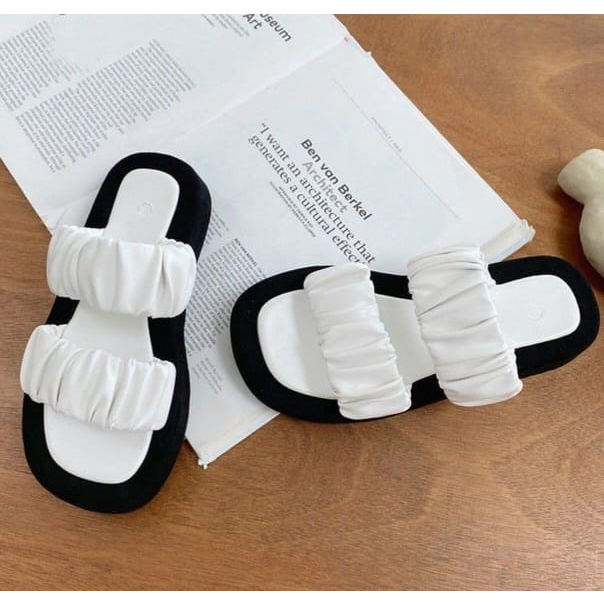 Jual ULA RD 45 SANDAL PLATFORM BAN 2 KERUT WANITA TERBARU | Shopee ...