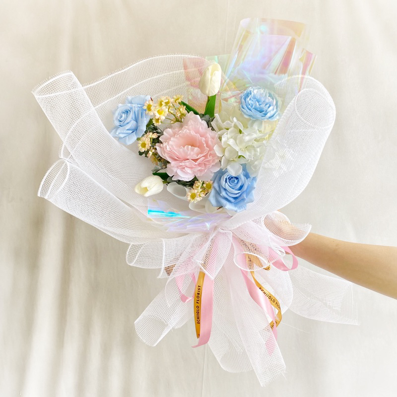 Jual Echiiglo - Diana mix flower koren bouquet hologram / buket bunga ...